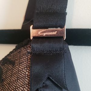 Gossard | Intimates & Sleepwear | Gossard Open Bottom Black Lace Girdle ...